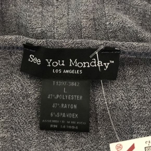 See You Monday | Tops | See You Monday Ribbed Cross Over Top | Poshmark